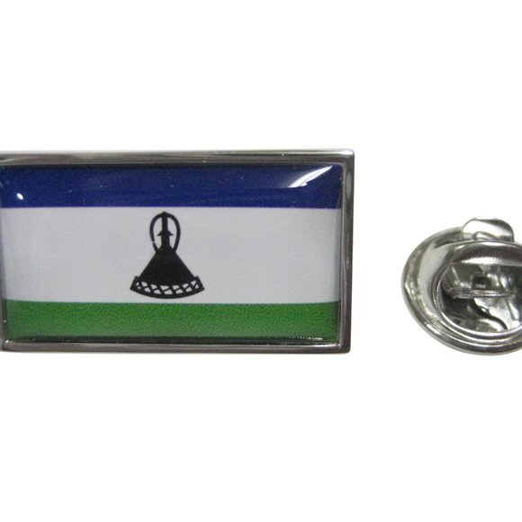 Kiola Designs | Accessories | Thin Bordered Kingdom Of Lesotho Flag ...